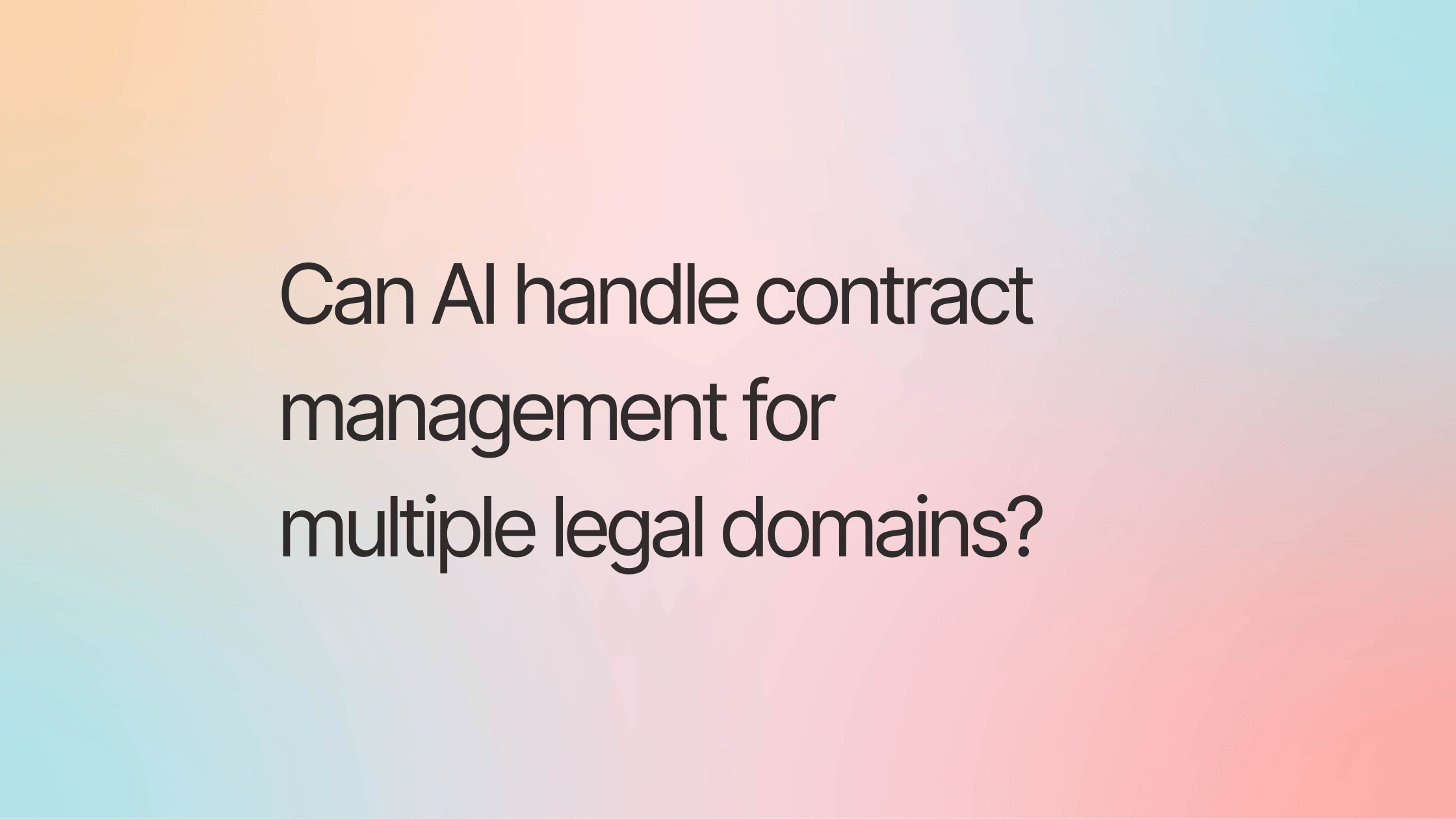 Can one platform really handle contract management for multiple legal ...