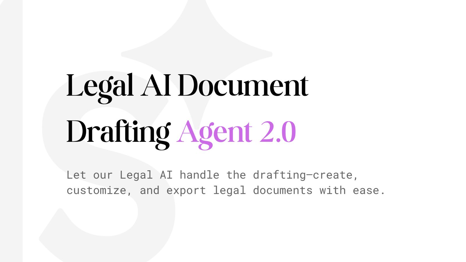 Introducing LawSimpl's Latest Legal AI Document Drafting Agent 2.0